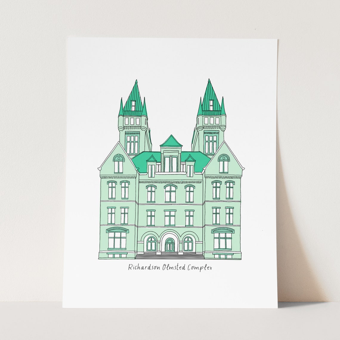 Richardson Olmstead Complex Art Print – Tiny Buffalo Designs Co.